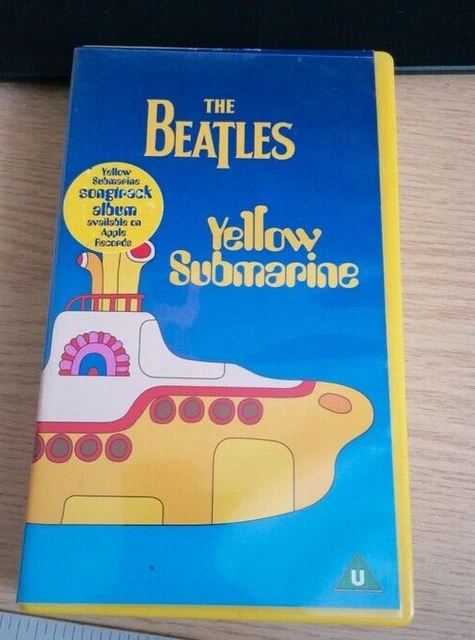 THE BEATLES YELLOW Submarine VHS animated movie, vintage collectable ...