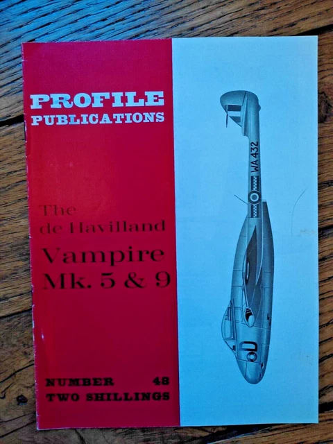 AIRCRAFT PROFILE, N° 48 ," De Havilland Vampire ",Avion,Ww2,Militaria ...