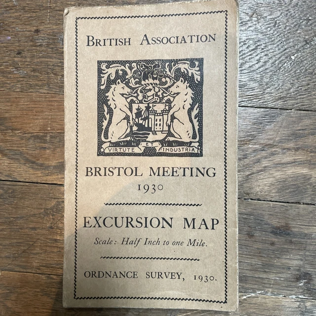 VINTAGE OS ONE-INCH Map - Bristol and Bath - British Association ...