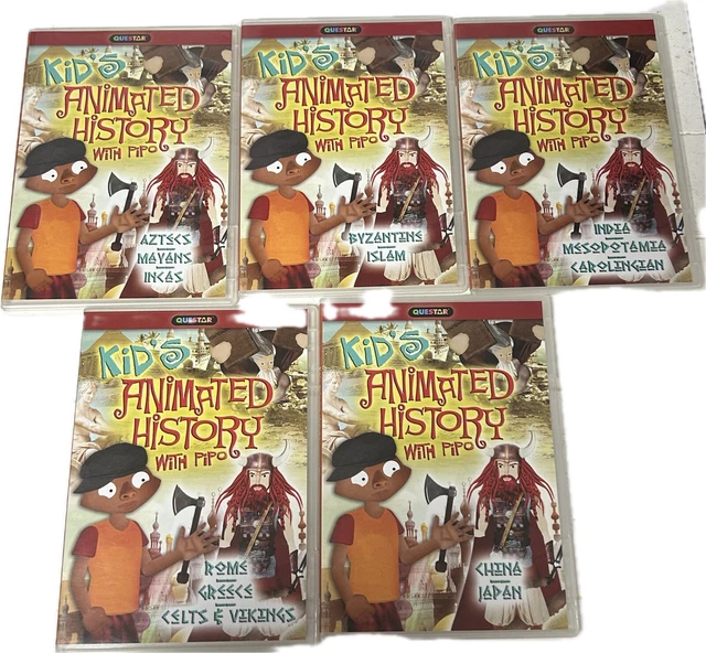 KIDS ANIMATED HISTORY with Pipo: 16 Ancient Cultures (DVD, 2012, 5 ...