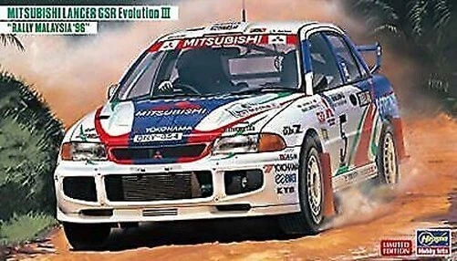 MITSUBISHI LANCER GSR Evolution III Rally Malaisie ‘96 1:24 Plastic ...