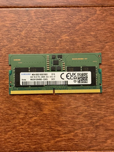 SAMSUNG 8GB DDR5 4800 MHz PC5-38400 SODIMM (M425R1GB4BB0) $34.71 ...