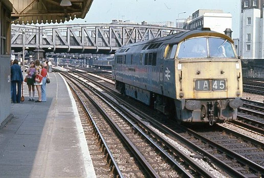 ORIGINAL COLOUR SLIDE of D1036 BR class 52 Western diesel hydraulic ...