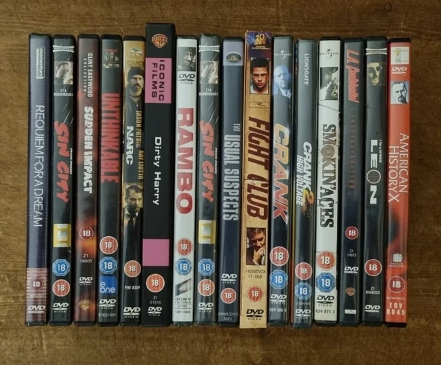 THRILLER & PSYCHOLOGICAL Film DVD Bundle X16 Movies - Crime Action ...
