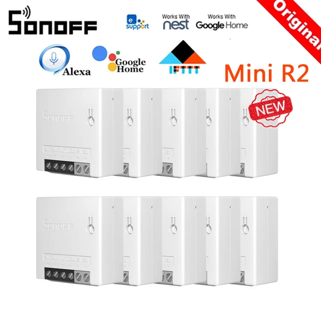 SONOFF MINI R2 Wifi Smart Switch Wireless Timer DIY Module For Alexa ...