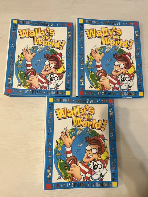 WHERE'S WALLY WALLY'S World Magazines Sticker Book Binders SET 1-13 14 ...