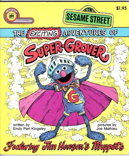 VINTAGE 1978 GOLDEN Book THE EXCITING ADVENTURES OF SUPER GROVER Sesame ...