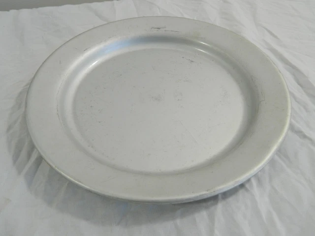 Vintage Us Army Usmc Nash Metalware Co Aluminum Mess Hall Plate Bkny Ny