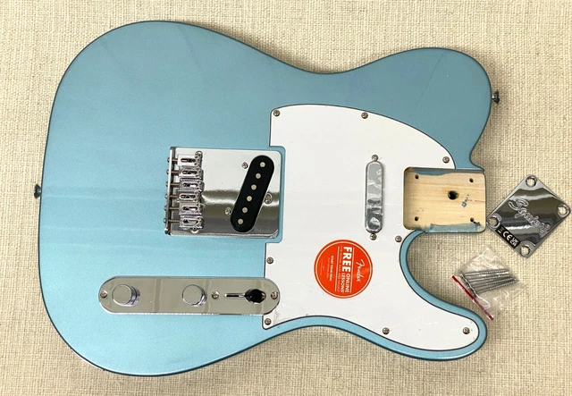 OEM FENDER SQUIER LOADED TELE BODY Ice Blue Metallic Affinity Electric ...