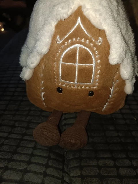 JELLYCAT AMUSEABLE GINGERBREAD House Soft Toy Plush BNWT NEW £60.00 ...