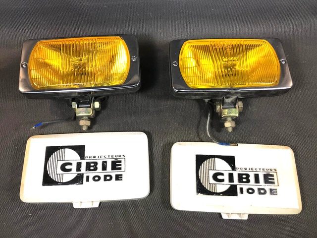 LOT DE 2 anciens phares CIBIE 95 projecteurs à iode anti brouillard ...