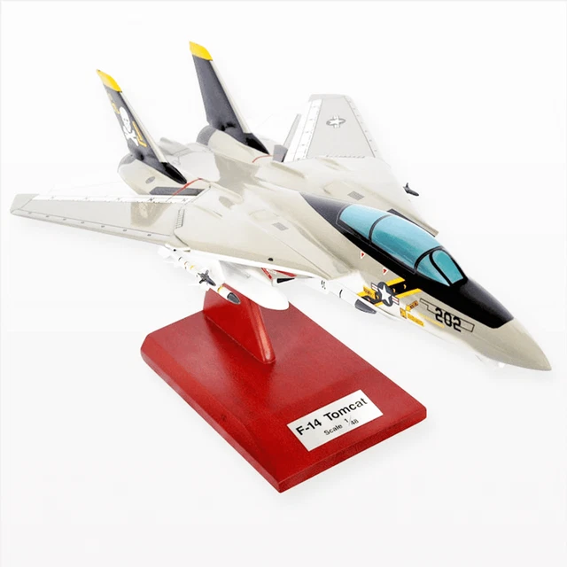 USN GRUMMAN F-14A Tomcat Jolly Rogers Wings Move Desk 1/48 Model SC ...