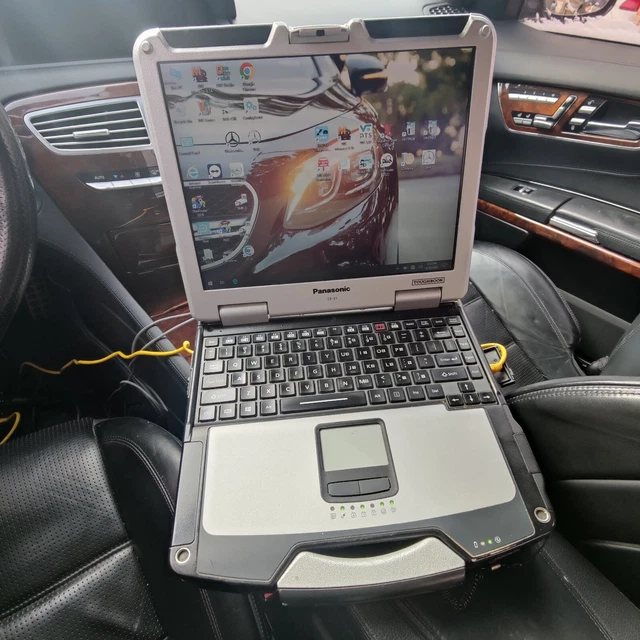 MERCEDES STAR DIAGNOSTIC XENTRY C4 DOIP Multiplexer & Toughbook Laptop ...