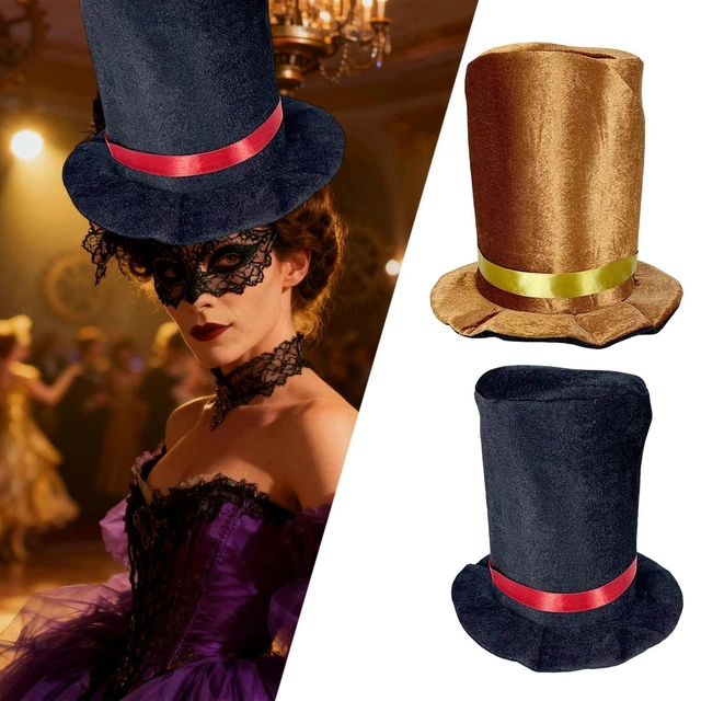 TOP HAT GENTLEMAN Costume Accessory Halloween Funny Party Favors DIY ...