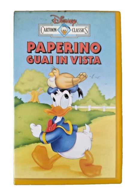 DISNEY DONALD DUCK Trouble in Sight VHS Italian Cartoons Original ...