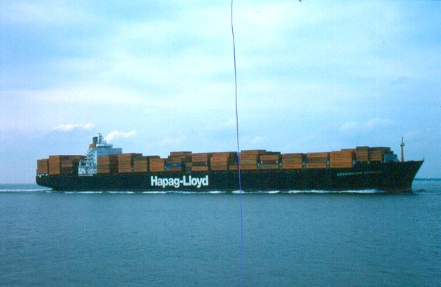 ORIGINAL SHIP COLOUR Slide Of A Hapag-Lloyd Container Vessel Levenkusen ...