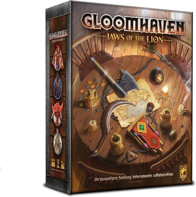 ASMODEE - GLOOMHAVEN Second Edition: Jaws of the Lion - Board Game, 1-4 ...