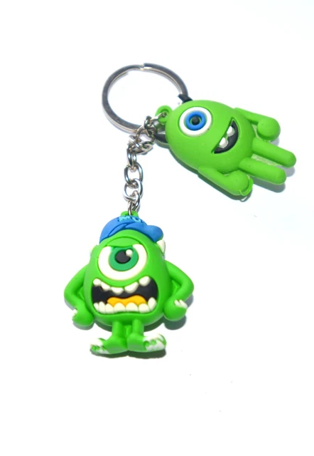 MONSTER INC. MIKE Wazowski And Baby Mike Wazowski 3D Rubber Keychain ...