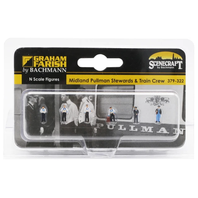 SCENECRAFT N GAUGE Midland Pullman Stewards Train Crew Graham Farish £9 ...
