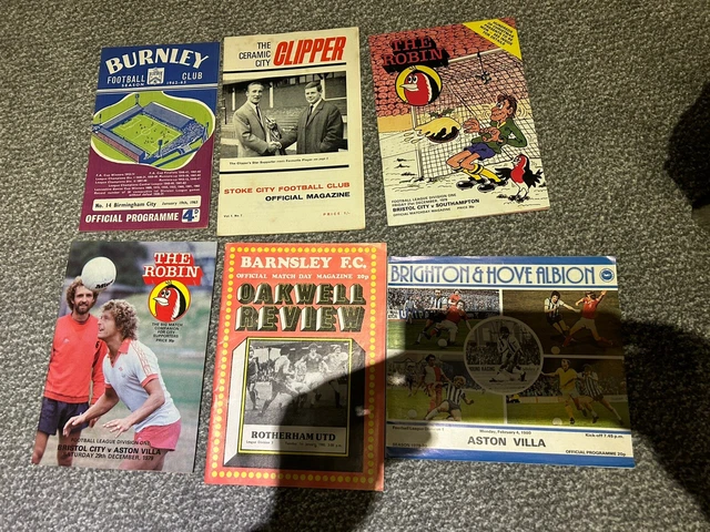 JOB LOT FOOTBALL Programmes x 14 1960s, 70s, 80s & 90 see description ...