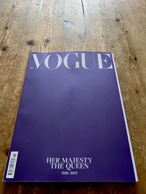 VOGUE (UK) MAGAZINE Nov 2022 HM Queen Elizabeth ll Ltd. Edition 1926 ...