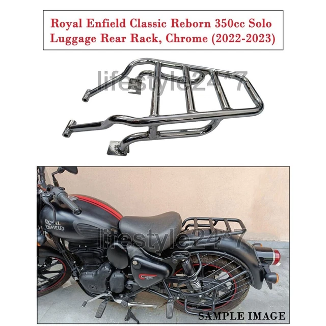 ROYAL ENFIELD &REAR Solo Luggage Rack Chrome 2022-23" For Classic ...