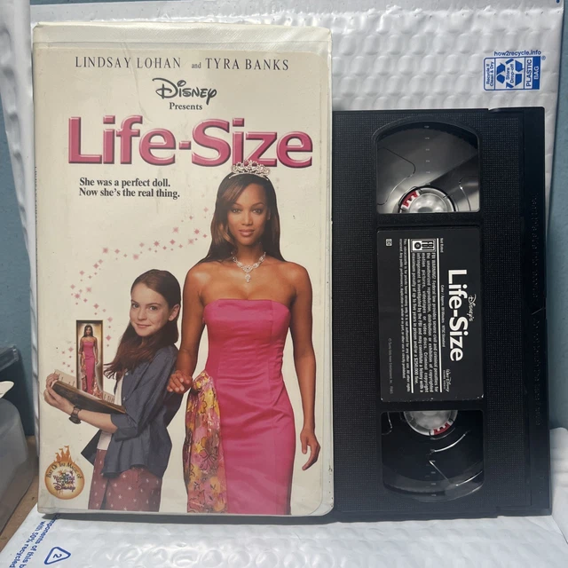 LIFE-SIZE (VHS, 2000) TESTED Lindsay Lohan Tyra Banks Disney ABC $19.99 ...