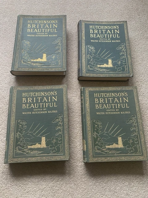 HUTCHINSON'S BRITAIN BEAUTIFUL 4 Set of Volumes I - IV, 1924 ...