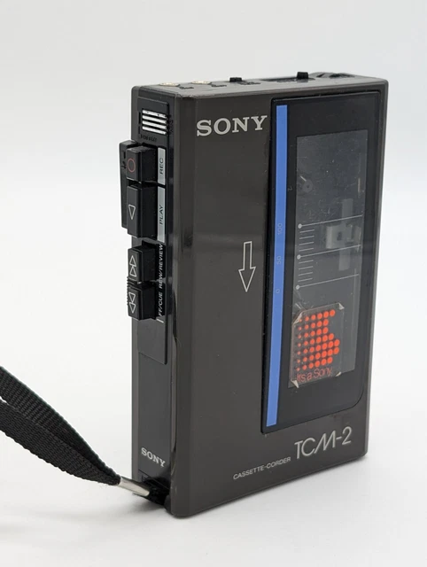SONY TCM-2 VINTAGE Walkman Cassette Recorder Retro Cassette Tape Player ...