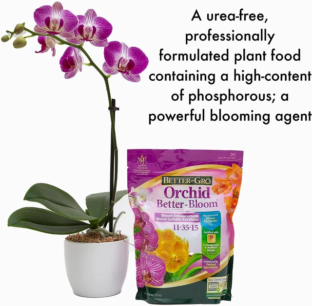 SUN BULB COMPANY 8305 Orchid plus Bloom Booster Fertilizer, 16-Ounce ...
