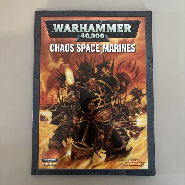 WARHAMMER 40K 4TH Edition Chaos Space Marines Codex Army Book Games ...