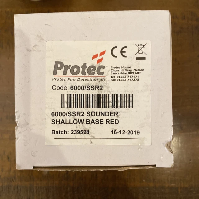 PROTEC 6000/SSR2 ADDRESSABLE Fire Alarm Sounder Red £100.00 - PicClick UK