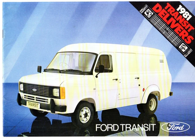 FORD TRANSIT MK2 1980-81 UK Market Sales Brochure Van Bus Chassis Cab ...
