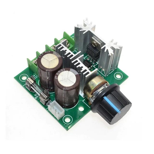 PWM DC MOTOR Speed Regulator Control Switch 12V 24V 36V 10A Fan ...