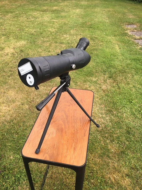 OPTUS SPOTTING SCOPE Glasses 60mm BLACK Rotating Tripod Telescope Bird ...
