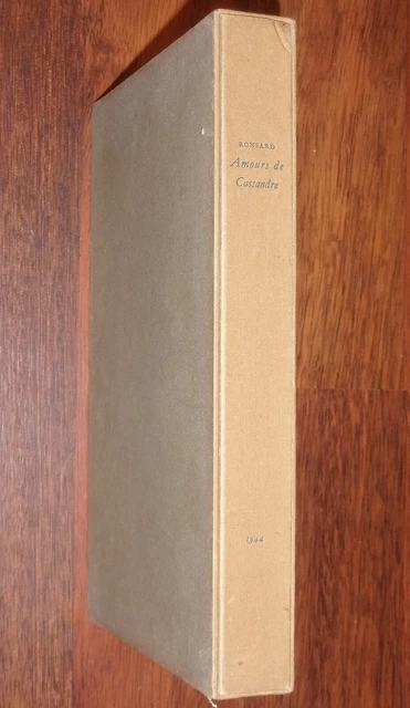 BELLE EDITION PIERRE de Ronsard AMOURS DE CASSANDRE 1944 Tallone n°469/ ...