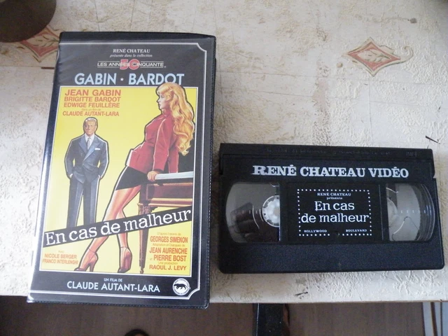 VHS K7 VIDEO gabin brigitte bardot *** en cas de malheur rene chateau 1995 EUR 10,00 - PicClick FR
