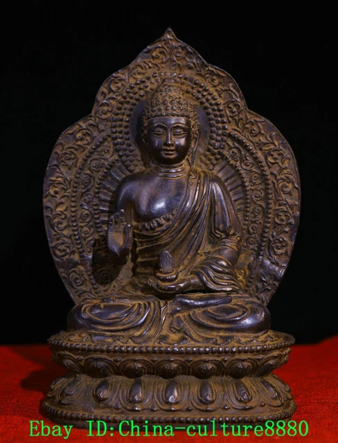 10.4 &BOUDDHA SHAKYAMUNI Amitabha en cuivre pur du bouddhisme tibétain EUR 1.338,00 - PicClick FR