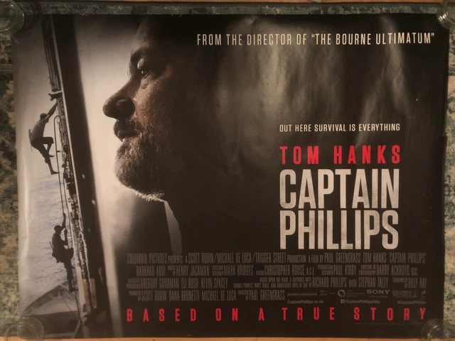 CAPTAIN PHILLIPS ORIGINAL Cinema Quad Poster Tom Hanks £6.99 - PicClick UK