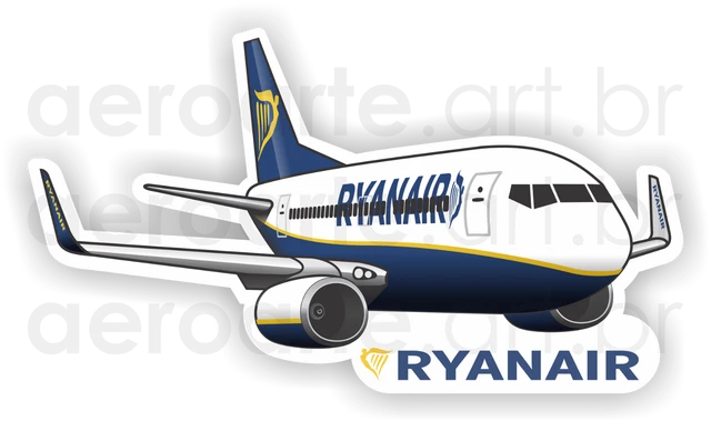 BOEING 737-800 RYANAIR aircraft sticker £2.99 - PicClick UK