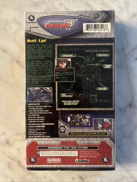 MOBILE SUIT GUNDAM Wing Vol. 2: Dark Shadows VHS English Unedited - NEW ...