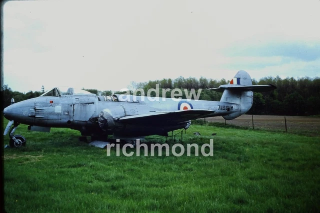 GLOSTER METEOR F4 7188M Jet Fighter 1960s Original 35mm Aviation Slide ...