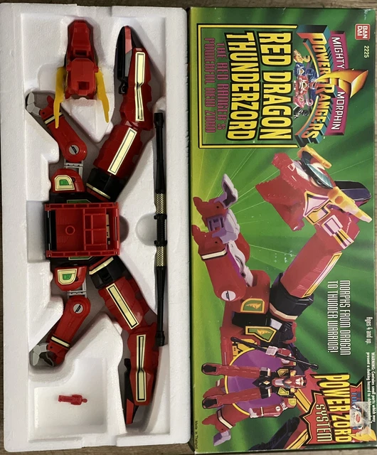 MIGHTY MORPHIN POWER ranger red dragon thunderzord £135.01 - PicClick UK