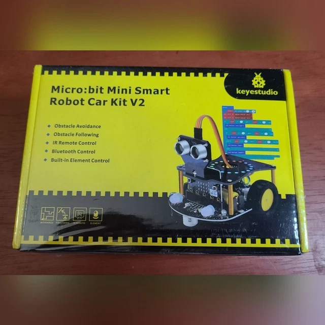 NIB KEYESTUDIO MICRO:BIT Mini Smart Robot Car Kit V2 - Factory Sealed ...