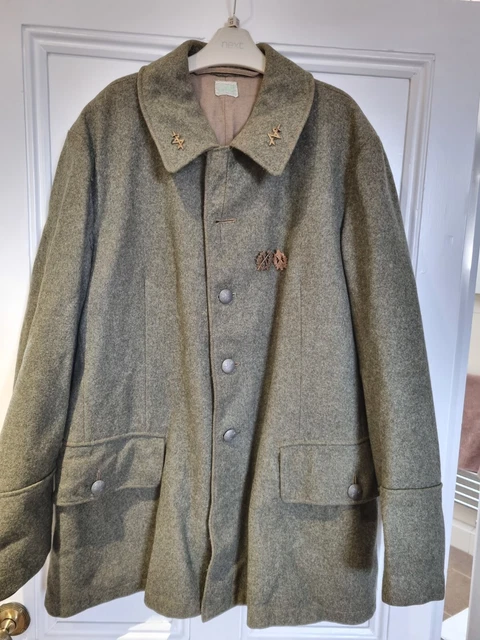 RARE WW2 DANISH Made Swedish Army Wool Tunic 1942 Dated Mint Condition ...