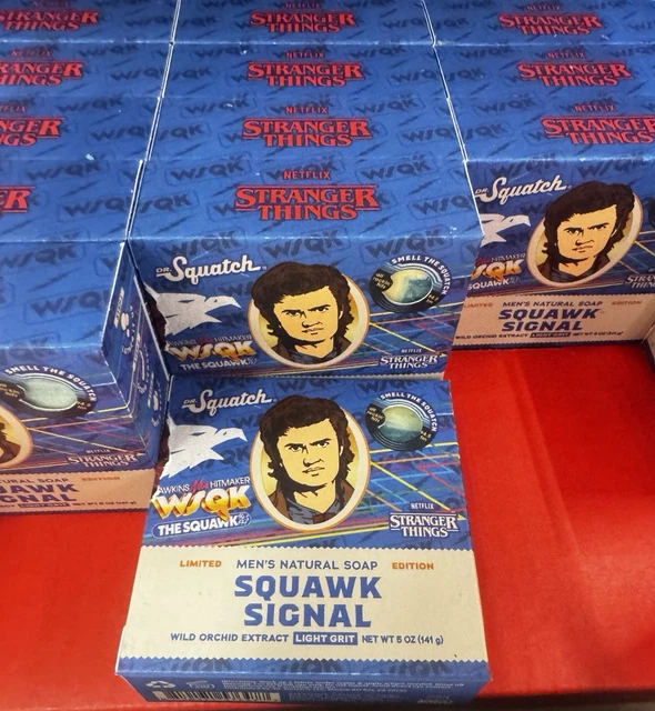 DR SQUATCH STRANGER Things SQUAWK SIGNAL STEVE 2025 Exclusive Limited ...