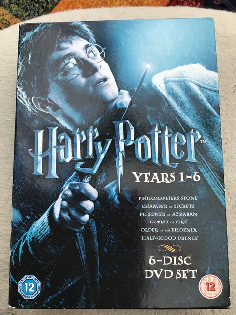 HARRY POTTER YEARS 1-6 dvd 6 Disc Set Film Box Set £11.11 - PicClick UK