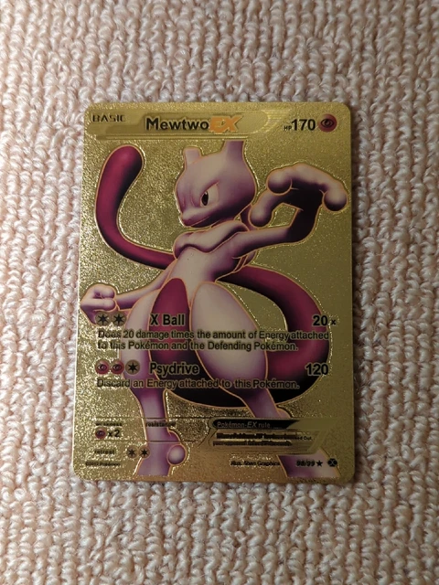 MEWTWO EX ULTRA Rare - Gold Foil Pokémon Card EUR 2,07 - PicClick DE