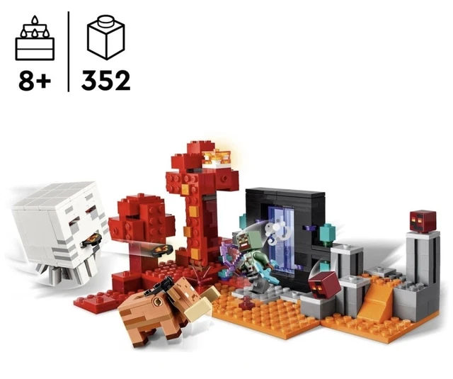 LEGO MINECRAFT 21255 The Nether Portal Ambush Toy Set £46.46 - PicClick UK