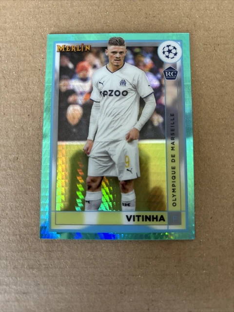 2022-23 TOPPS MERLIN Vitinha Aqua Prism Rc Rookie Marseille Pwe EUR 1,84 - PicClick FR